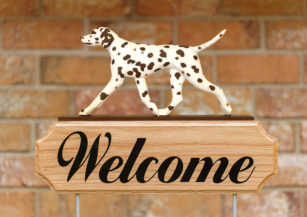 Dalmatian DIG Welcome Stake – Michael Park, Woodcarver