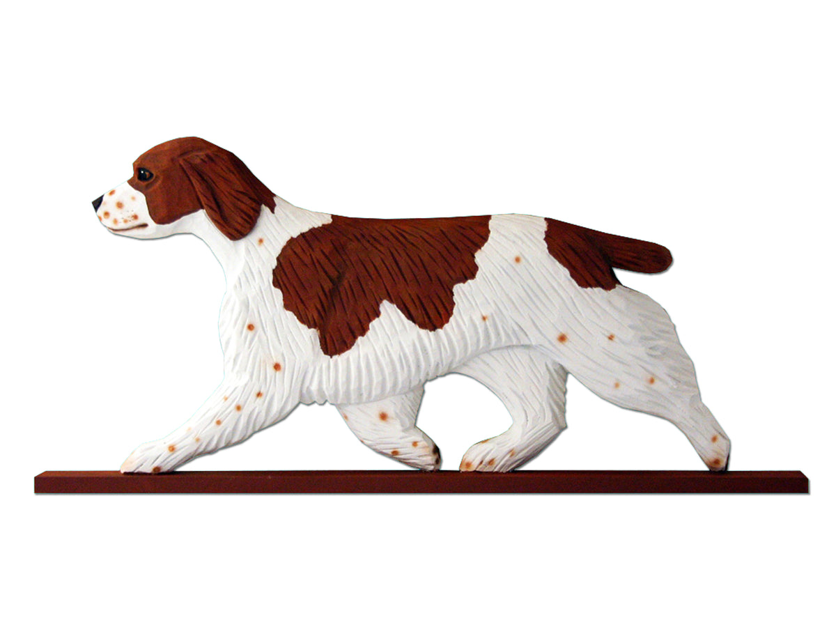 Welsh Springer Spaniel DIG (Dog In Gait) Topper – Michael Park, Woodcarver