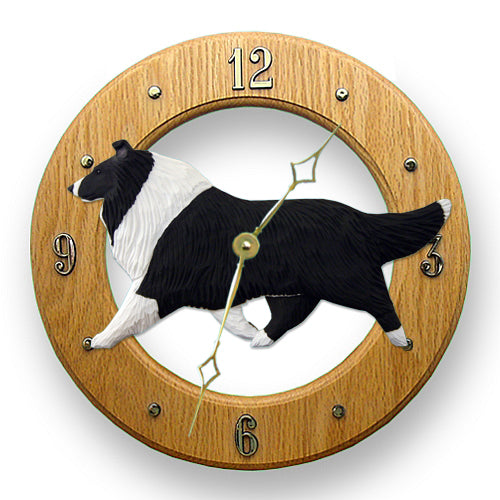 Collie Wall Clock – Michael Park, Woodcarver