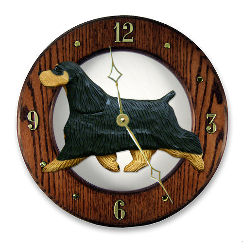 English Cocker Spaniel Wall Clock – Michael Park, Woodcarver