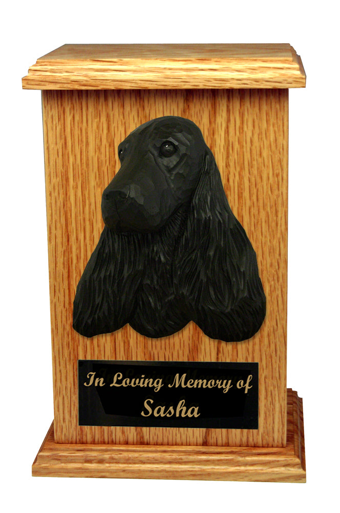 English Cocker Spaniel Memorial Urn – Michael Park, Woodcarver