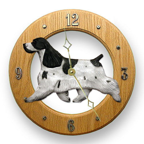 English Cocker Spaniel Wall Clock – Michael Park, Woodcarver