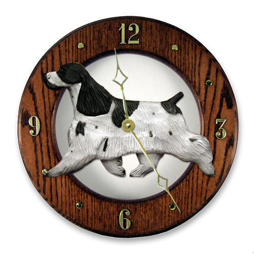 English Cocker Spaniel Wall Clock – Michael Park, Woodcarver