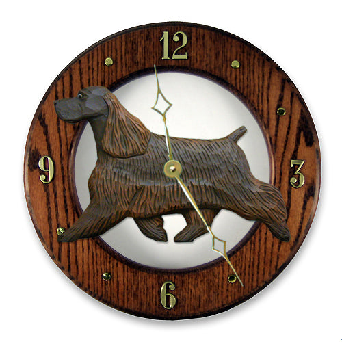 English Cocker Spaniel Wall Clock – Michael Park, Woodcarver