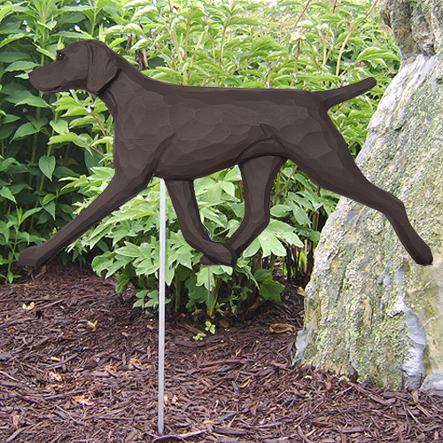 German Shorthaired Pointer Garden Stake – Michael Park, Woodcarver