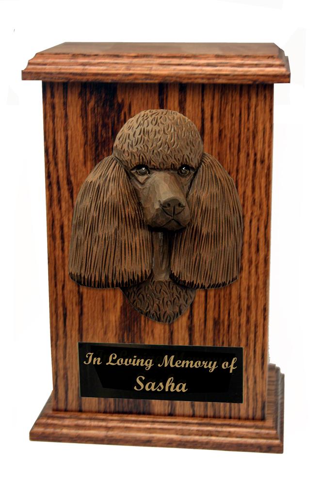 Poodle Memorial Urn – Michael Park, Woodcarver